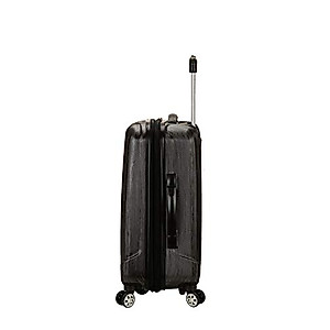 Rockland Melbourne Hardside Expandable Spinner Wheel Luggage, METALLIC, Carry-On 20"