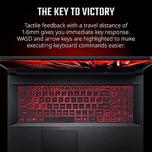 Acer Nitro 5 Gaming Laptop, 15.6 Inch FHD 144 Hz Display, Intel Core i7-11800H, NVIDIA GeForce RTX 3050 Ti, 8GB DDR4, 512GB SSD, Wi-Fi 6, Backlit Keyboard, Windows 11 Home, Bundle with JAWFOAL