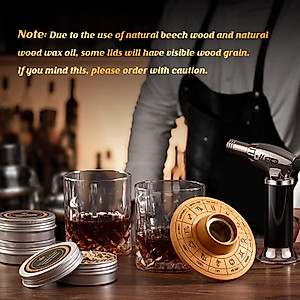 VEPEMVA Old Fashioned Cocktail Smoker Kit with Smoke Infuser, Torch, and Cherry, Pecan, Oak, and Apple Wood Chips, Professional Liquor Smoking Accessories for Whiskey, Bourbon, and Flavored Drinks