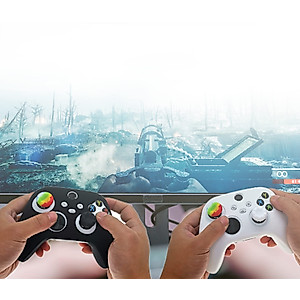 36pcs Joystick Grip for Ps5 Ps4 Controller, Silicone Thumb Grips Caps Cover Analog Stick for Playstation 5, Playstation 4 Controller, Xbox 360, Xbox One Controller (A)