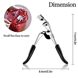 Eyelash Curler, GreenLife® Eyelash Curler with 6 Silicone Refill Pads Professional Makeup Tool Durable Lash Curler Fit Universal Eye Shapes Easily and Safely Get Long-Lasting Curl