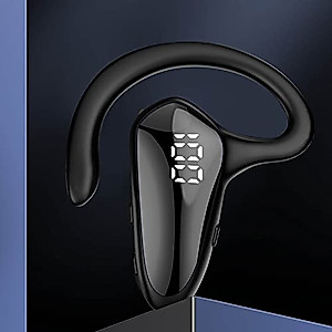 Bluetooth Headset Wireless Earphone Ear-Mounted Business Stereo Headset Bluetooth 5.2 Hands-Free Sports Headset with Microphone