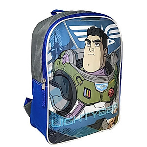BUDDY N BUDDIES Lightyear Rectangle Lunch Bag, and Buzz Lightyear 15 Backpack with Plain Front
