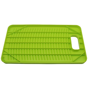 GWYAN 11 Inch Antiskid Mini Washboard Plastic Washing Board Household for Students/Kids Clothes Clean Laundry (Green)