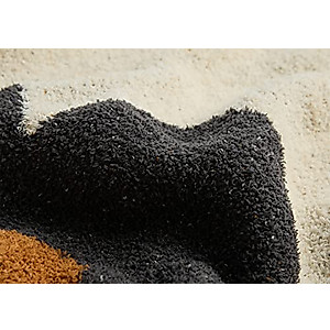 GunziStreet Blanket Throw Big Flower Pattern Fuzzy Warm Fleece Microfiber for Couch Chairs Sofa Baby Home Decorative All Season (Chen Grey, 47'' x 59'')