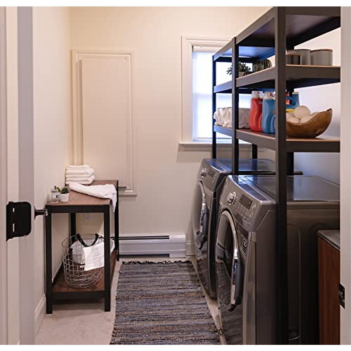 KEPSUUL Black 3 Tier Customizable Storage Shelving Unit Heavy Duty Modular Metal Organizing Utility Rack Shelves for Garage, Kitchen, Pantry, Office, Closet, Bedroom 32.1" W X 16.4" D X 29.75" H