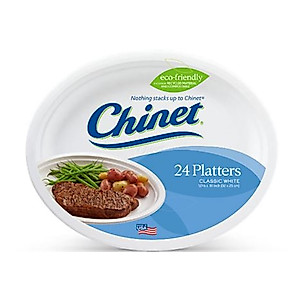 Chinet Premium Paper Platters, 10 Inch