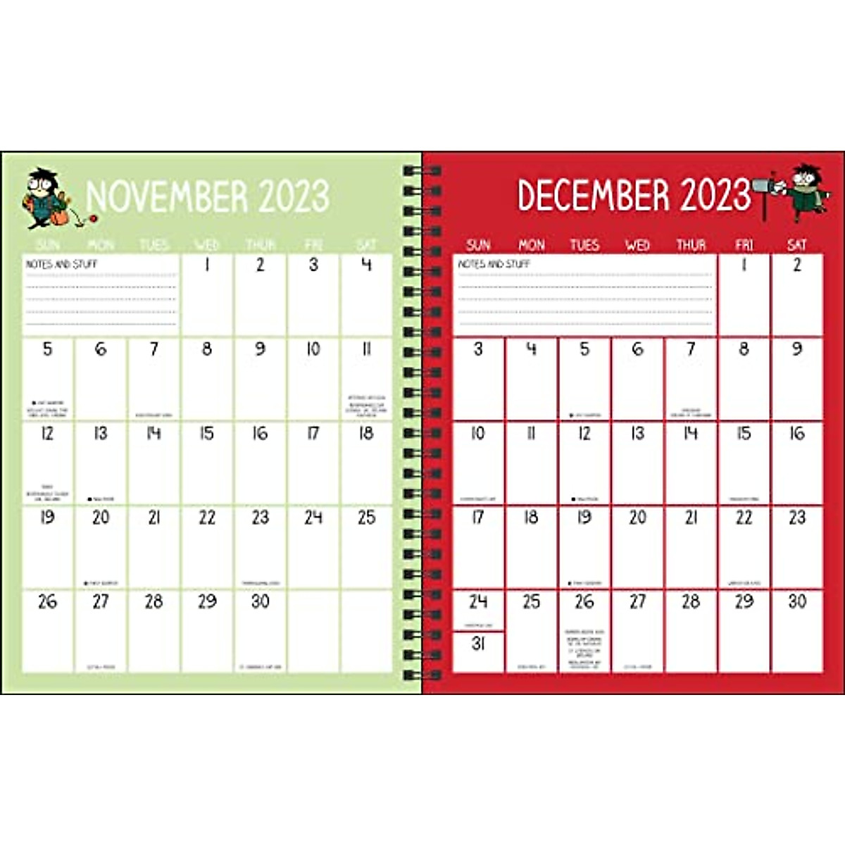 Sarah's Scribbles 16-Month 2023-2024 Weekly/Monthly Planner Calendar: Get It Together!