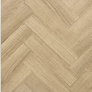 Nathan James Dylan Media Console Cabinet or TV Stand with Doors for Hidden Storage in a Natural Reclaimed Herringbone Wood Pattern and Metal, Oak/Matte Black