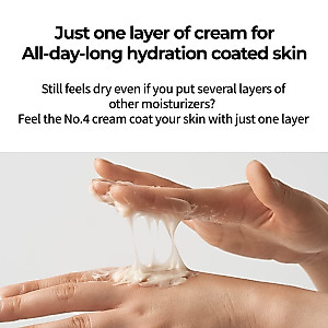 numbuzin No.4 Full-Nutrient Firming Cream | Skin Elasticity, Wrinkle Care, Anit-aging, Deeply Nourishing, Hydation | Red Ginseng, Panthenol, Niacinamide, Bifida | 2.02 fl. oz.