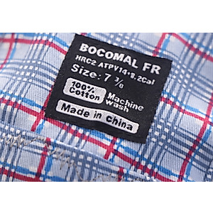 BOCOMAL Welding Cap HRC2 Flame Resistant 10OZ Durable Cotton Duck 2 Sided 6 Pannel Welder Hats 7 3/8 Brown