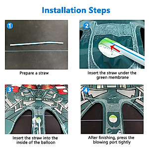 Birthday Party Supplies, Birthday Decorations for Boys Kits Include Birthday Banner, Balloons, Cake Toppers, Gold Flat Ribbon