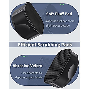 Pawfly Aquarium Magnetic Brush for Glass Fish Tanks 1.8 Inch Stain Scrubber Pads Floating Cleaning Tool for 4/5 Inch Thick Fresh & Marine Aquariums up to 30 Gallons (Not for Acrylic & Plastic Tanks)