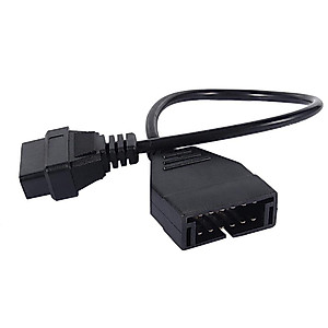 OBD1 12 Pins to OBD2 16 Pins Scanner Diagnostic Tool OBD II Adapter Cable Connector for GM Popular