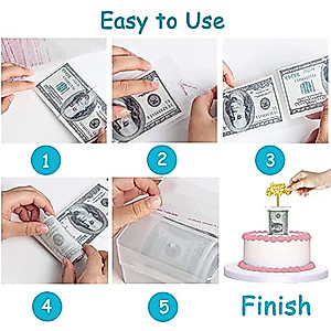 AIRSUNNY 200 Pcs 3x7 Clear Resealable Cello/Cellophane Bags Good for Bakery, Candle, Soap, Cookie Poly Bags