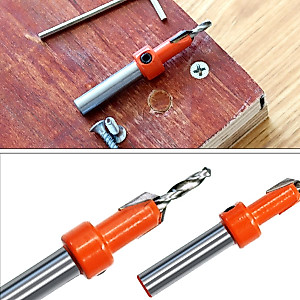 Ranoff 6PCS Countersink Drill Bit Set Wood Hole Drill Bit Timber Wood Working Drill Bits for Woodworking Wood Counterbore