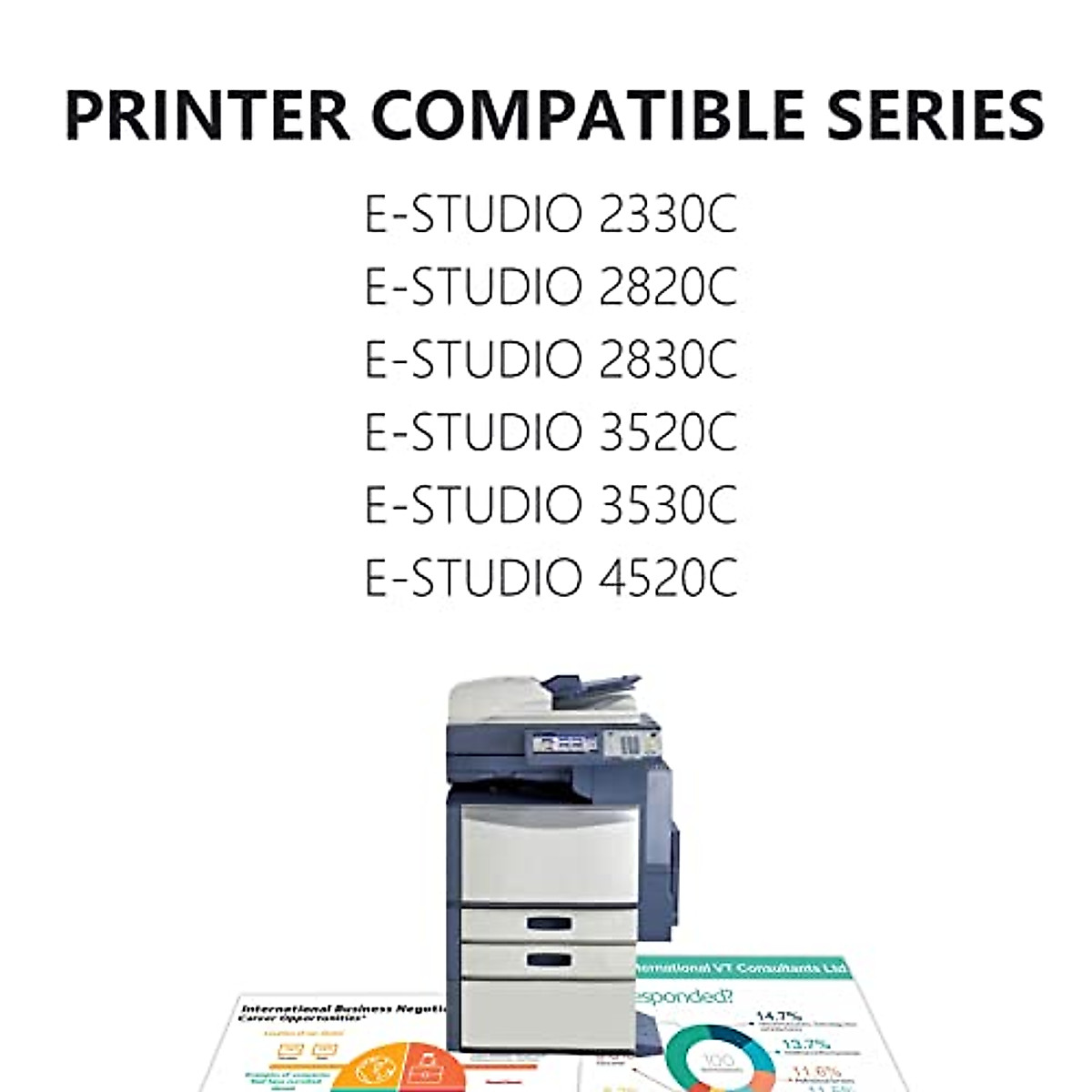 TANFENJR Compatible T-FC28 T-FC28-C Cyan Toner-Cartridge Replacement for Toshiba e-Studio 2330C 2830C 2820C Printer (1 Pack)