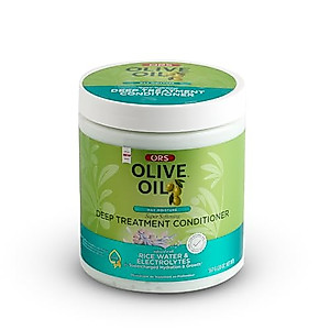 ORS Olive Oil Max Moisture Super Softening Deep Treatment Conditioner Infused with Rice Water & Electrolytes (20.0 oz)