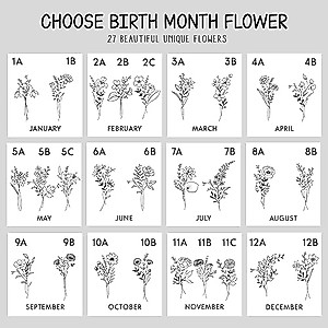 Personalized Birth Flower Canvas Tote Bag, Custom Birth Month, Bachelorette Party, Plant Lover Gifts, Plant Mom Bag, Birthday Gifts For Mom Woman, Gift For Best Friends, Gifts For Her