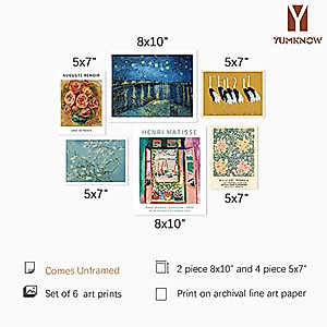 Eclectic Decor Wall Art Print - Matisse Van Gogh Japan Morris Painting - Maximalist Room Decor - Modern Contemporary Museum Picture - Abstract Boho Print Bedroom Living Room - Aesthetic Aura Poster