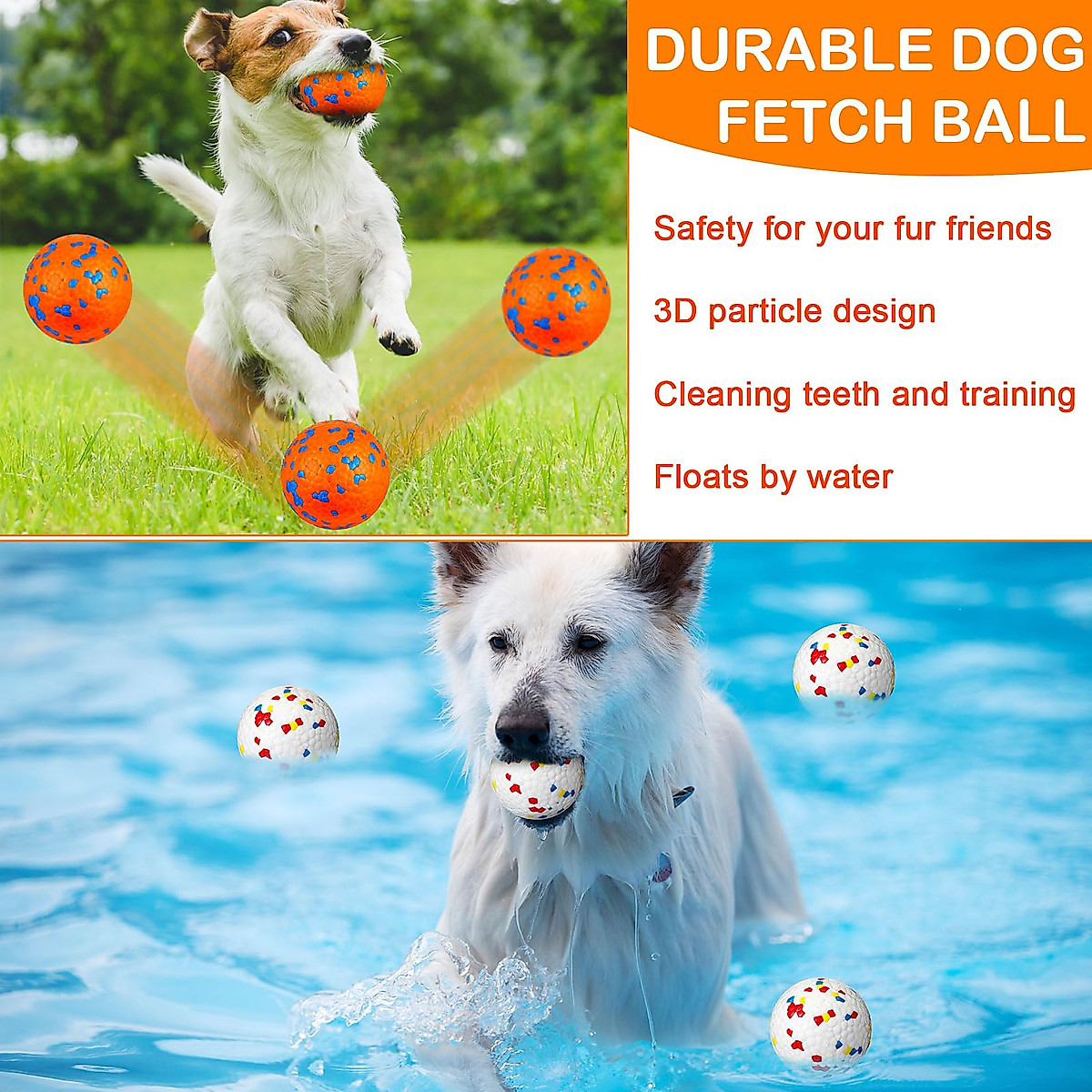 Shappy 22 Pcs Dog Balls Toys Dog Puzzle Teething Toys Ball Squeaky Dog Toys Dog Tennis Balls Durable Bouncy Floating Balls Rope Balls Dog Toys Solid Rubber Ball for Puppies Small Medium Large Dogs