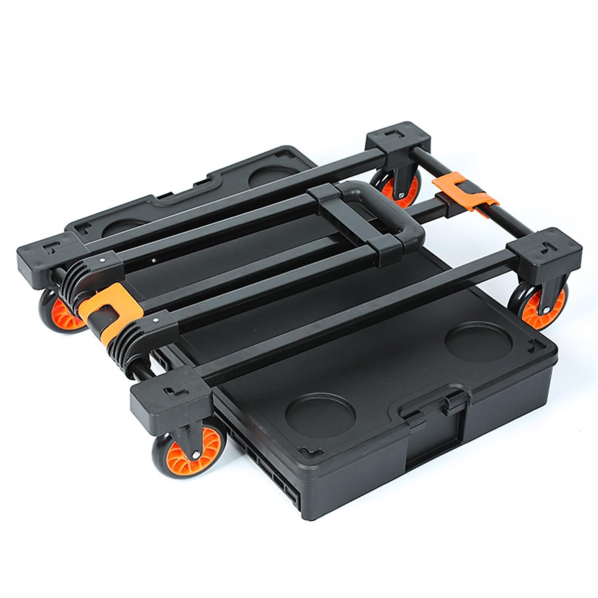 RTDAC Outdoor folding trolley shopping cart, Black, DBN008