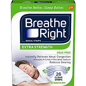 Breath Rite Extra Clear for Sensitive Skin 26 Count (2 Pack)