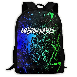 3D Printed Boys and Girls Game Backpack Travel Bags Cartoon Novelty Daily Backpack 7-One Size