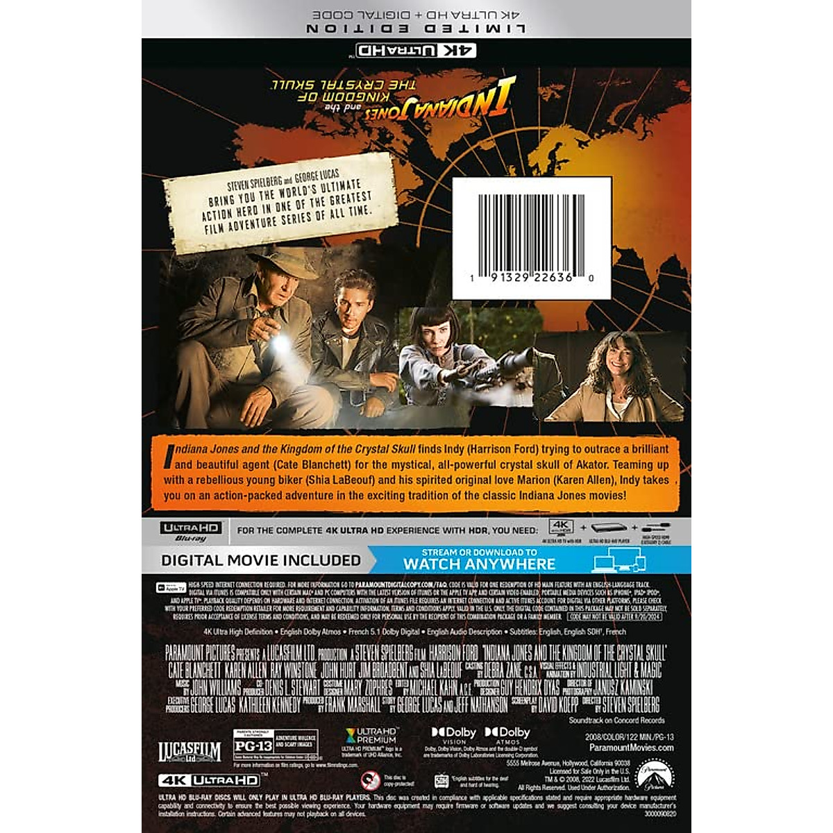 Indiana Jones and the Crystal Skull Limited Edition Steelbook