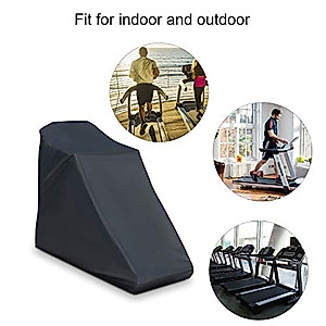 Treadmill Cover, Onlyme Treadmill Cover Waterproof Outdoor for Non-Folding Running Machine, Outdoor Indoor Treadmill Protective Cover from Dust (78 x 37 x 62 inch) Black