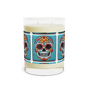 Scented Candle Sugar Skull Day of The Dead Dia de Los Muertos 13
