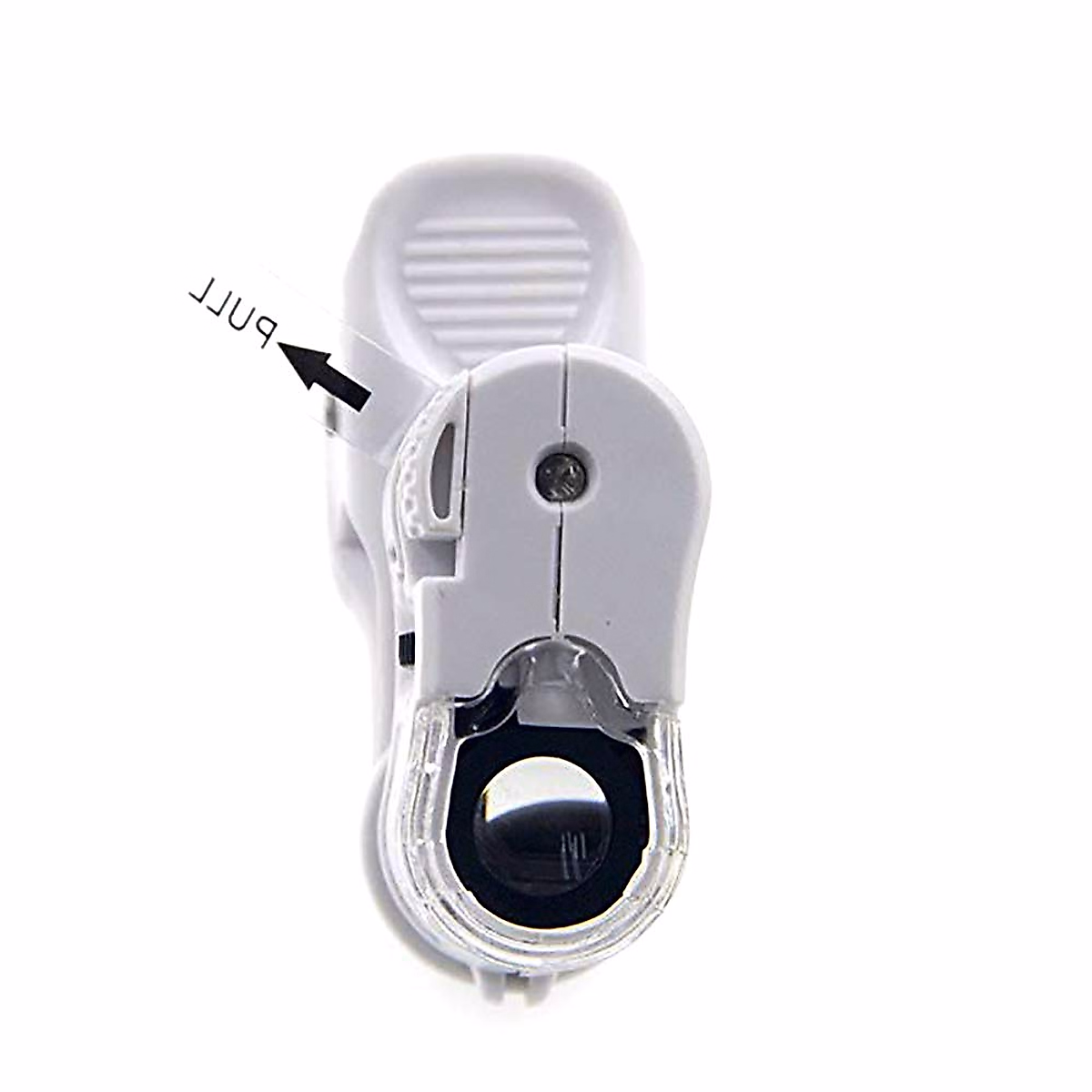 Detachable 60X Mini Phone Camera Clip Magnifier Universal Portable Magnifying with 2 Illuminated LED and Light for Mobile iPhone Galaxy
