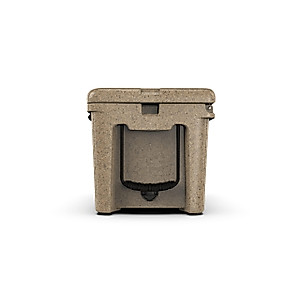 KENAI 45 Cooler | 45 qt Ice Chest Durable Rotomolded Insulated | Made in USA | Warranty for Life | for Beach Boat Camping Fishing Hunting | K45 | Sandstone