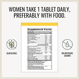 Nature's Way Alive!® Once Daily Women's 50+ Multivitamin, Ultra Potency, Food-Based Blends (60 mg per serving), 60 Tablets