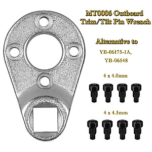 V-SEK 115225FS Fast Strike Power Trim Motor Seal Kit & Outboard Trim/Tilt Pin Wrench MT0006 32mm x 4mm/4.5mm (YB-06175-1A) Compatible with Yamaha Suzuki Johnson Evinrude O-Rings