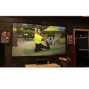 LIRUXUN 2.35:1 Format 4K Thin Bezel Fixed Frame Projection Screen with Cinema Grey Frame Screen (Size : 180 inch)