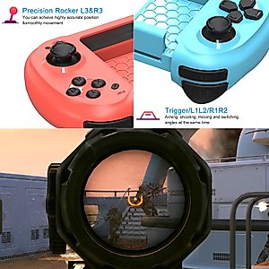 Joso Phone Controller for Android, iPhone, Direct Play, 15 Hours of Playtime, Support with Case, Game Controller Joystick for Galaxy S23 S22 S21 Ultra, iPhone 14 13 12 Pro Max, COD, Genshin Impact