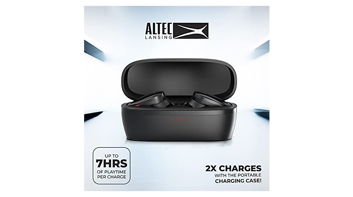 Altec Lansing Noise Cancelling Wireless Earbuds | 28H Playtime