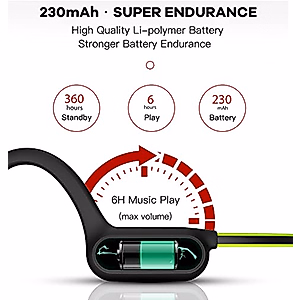 Pinetree Open Ear Headphones, Wireless Bone Conduction Headphones Bluetooth Headphones, Bluetooth 5.0 Headset with Mic for Working Sport Jogging Running Driving Cycling Hiking Indoor and Outdoor, Grey