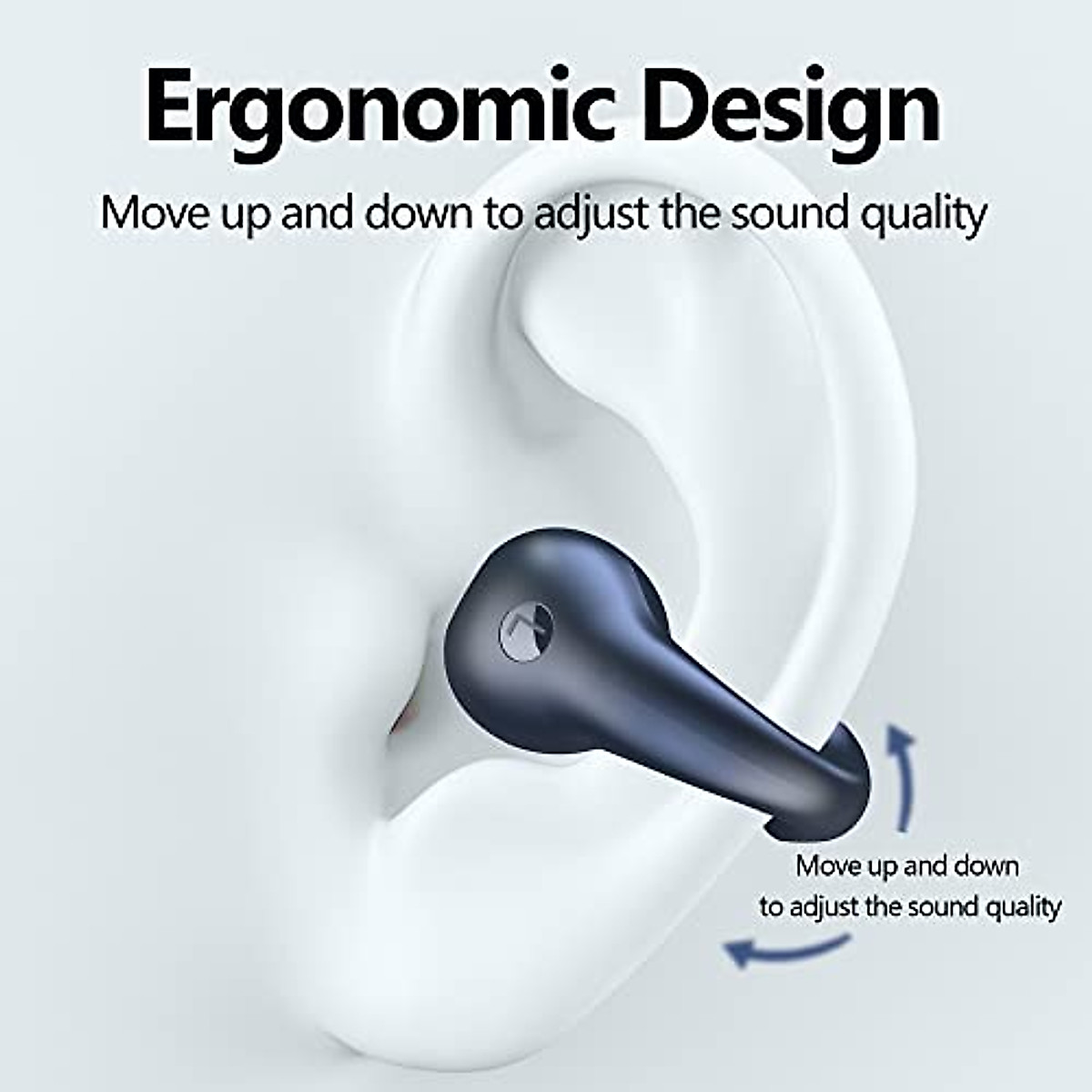 Ear Clips Wireless Bluetooth Earbuds Ear-Clip Bone Conduction Headphones Headset Open Ear Clip on Headphone Clip Type Bluetooth Bone Earphones Sports Earrings Cycling Running Earbuds Noise Cancelling