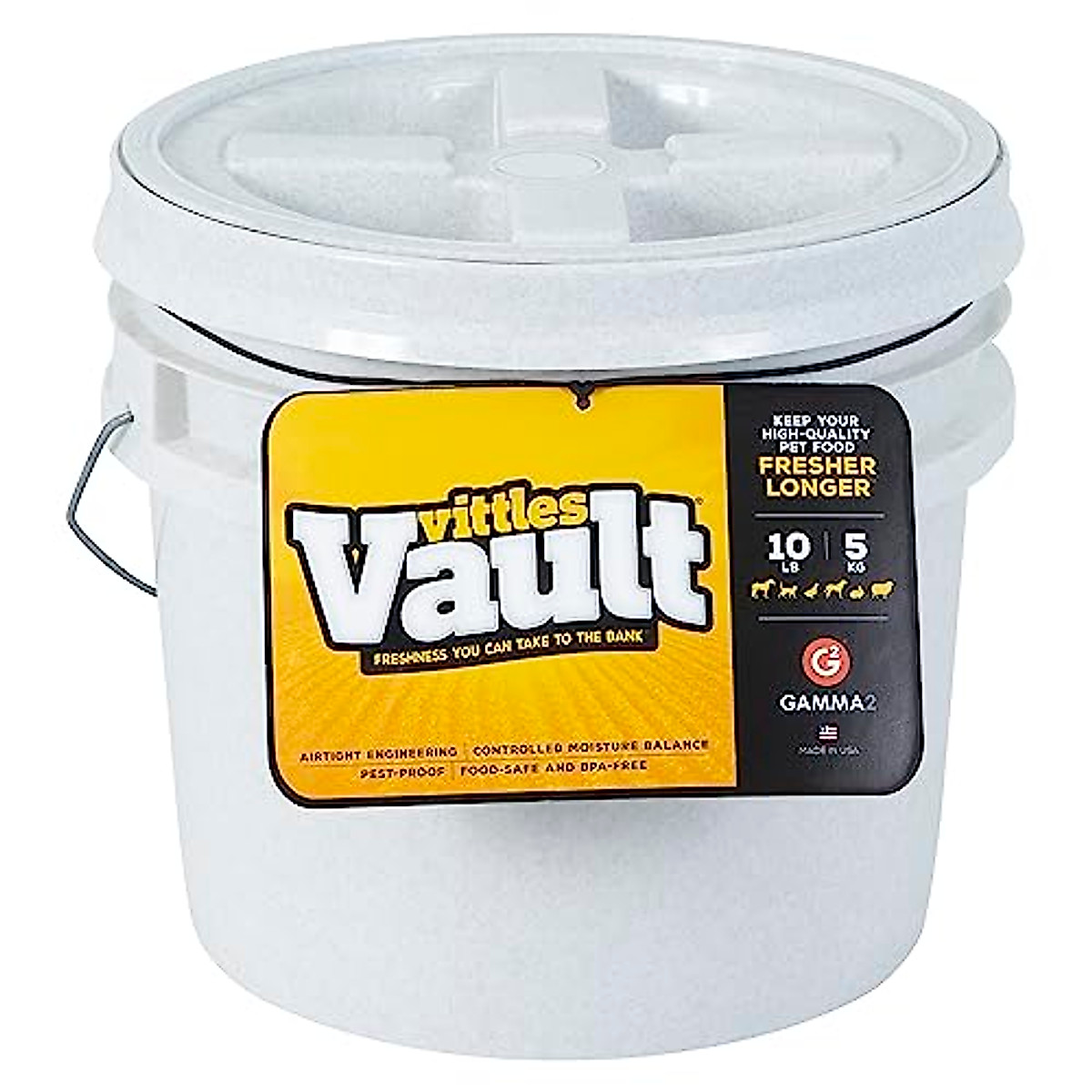 GAMMA2 Vittles Vault Outback Pet Food Storage Bucket 10lbs