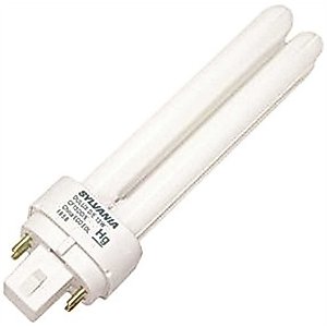 Sylvania 20671 Compact Fluorescent 4 Pin Double Tube 3500K, 13-watt, White