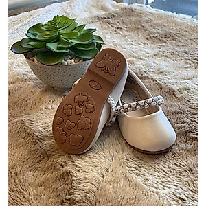 iGirlDress Infant Toddler Girls Straps Flower Girls Shoes S116 White Size 4