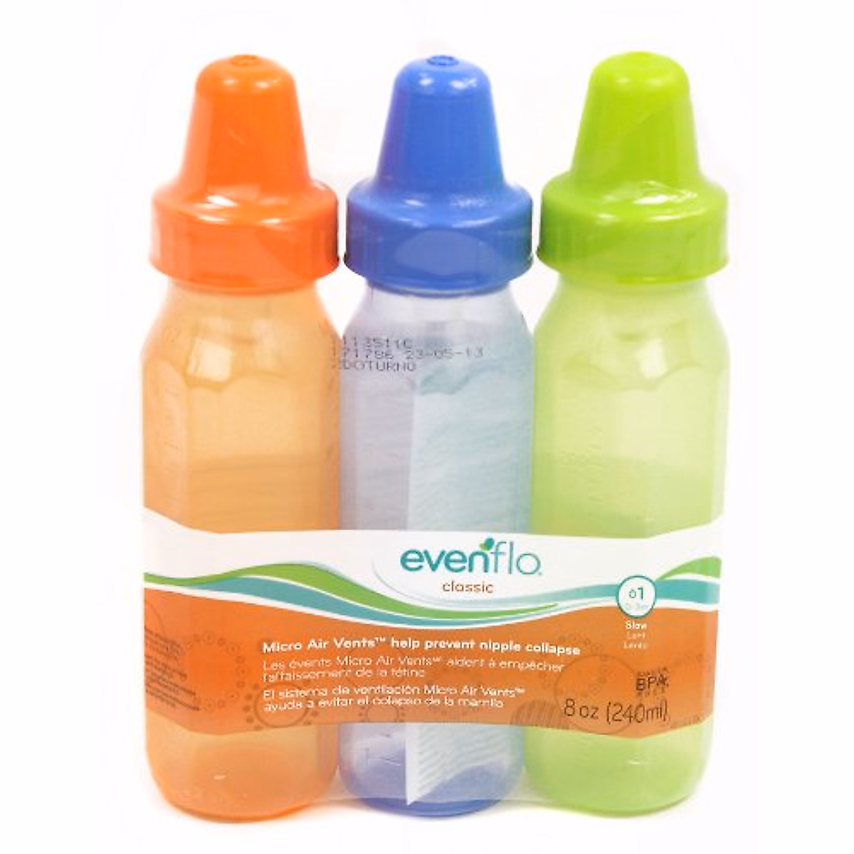 Evenflo 3 Count Classic Light Tint Nurser, 8 Ounce
