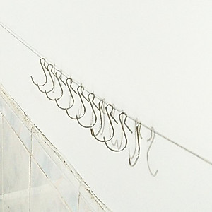 LJY 10-Pack Polished Metal Clip Type Hanging Hooks, Holds up to 10 lbs