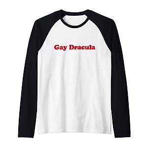 Gay Dracula Raglan Baseball Tee