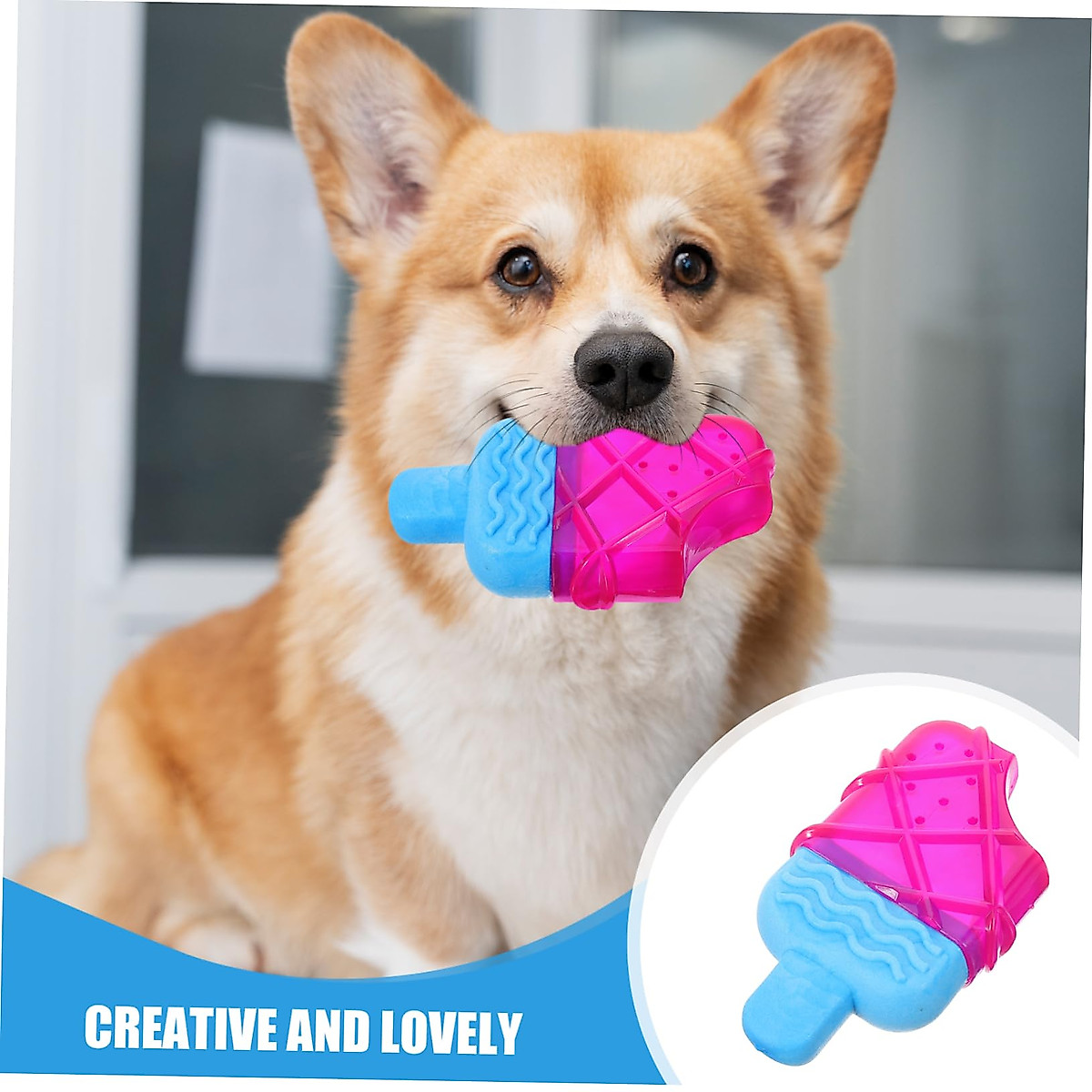 CORHAD Dog Toy Puppy Treats Pet Supplies Lollipops Teething Toys for Puppies Freezable Dog Teether Toy Freezable Teething Toy for Puppies Puppy Toys for Small Dogs Necessity Chew