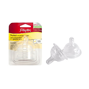 Playtex Drop-Ins NaturaLatch Silicone Nipple - Variable Flow Y-Cut - 2 Pack