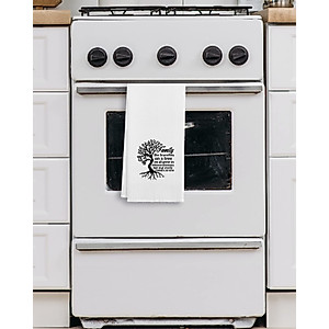 Family Like Branches On A Tree Kitchen Towels Tea Towels, 16 X 24 Inches Cotton Modern Dish Towels Dishcloths, Dish Cloth Flour Sack Hand Towel for Farmhouse Kitchen Decor,Housewarming Gifts,Mom Gifts