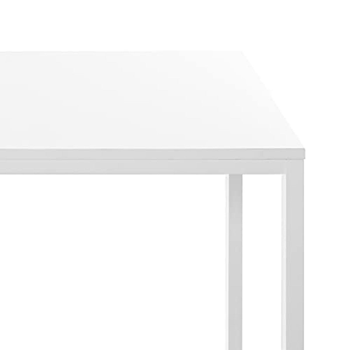 ZINUS Jennifer 55 Inch White Frame Desk / Computer Workstation / Office Desk / Easy Assembly, White